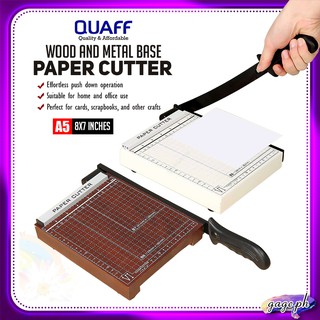 QUAFF Paper Cutter A4 / A3 / A5 / B4 || Metal Based & Wood Based ...