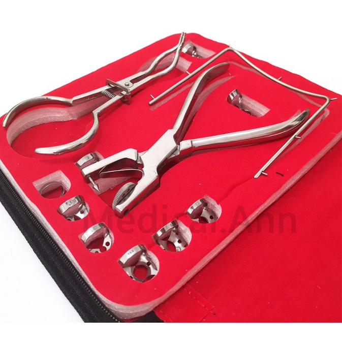 1 Set Rubber Dam Perforator Puncher Pliers With Storage Bag | Shopee ...