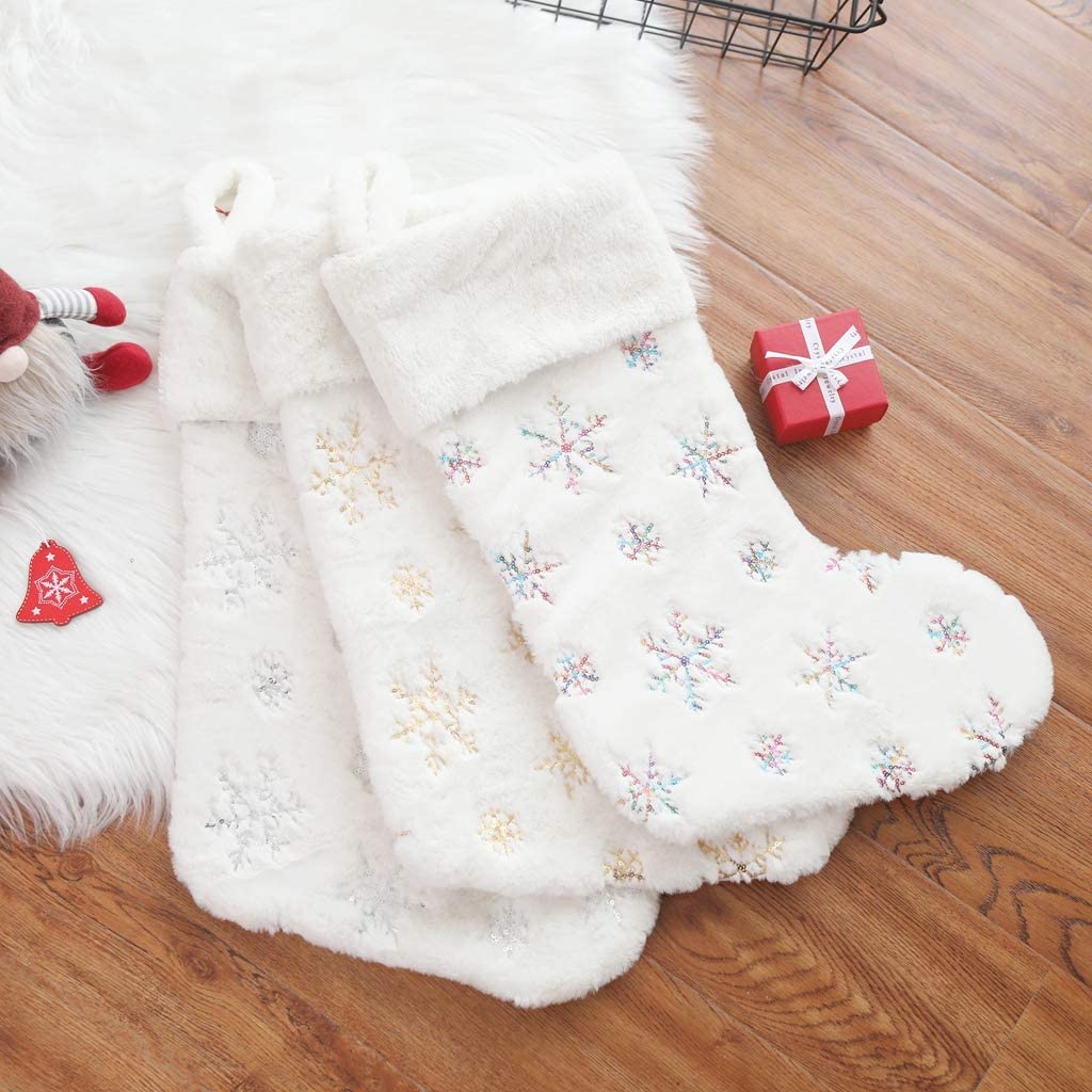 White Christmas Santa Socks #YC-22062 (46x23x29cm) | Shopee Philippines