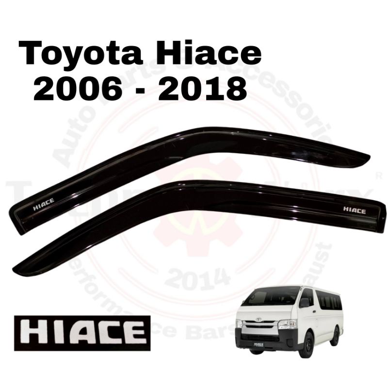 Toyota Hiace Van Commuter Grandia Visor Window Thailand Quality rain ...