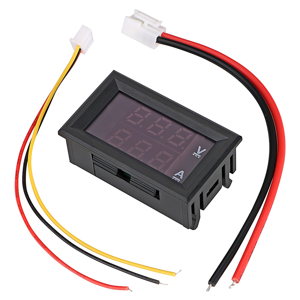 Mini Digital Voltmeter Ammeter Voltmeter Current Meter Blue Red Dual ...