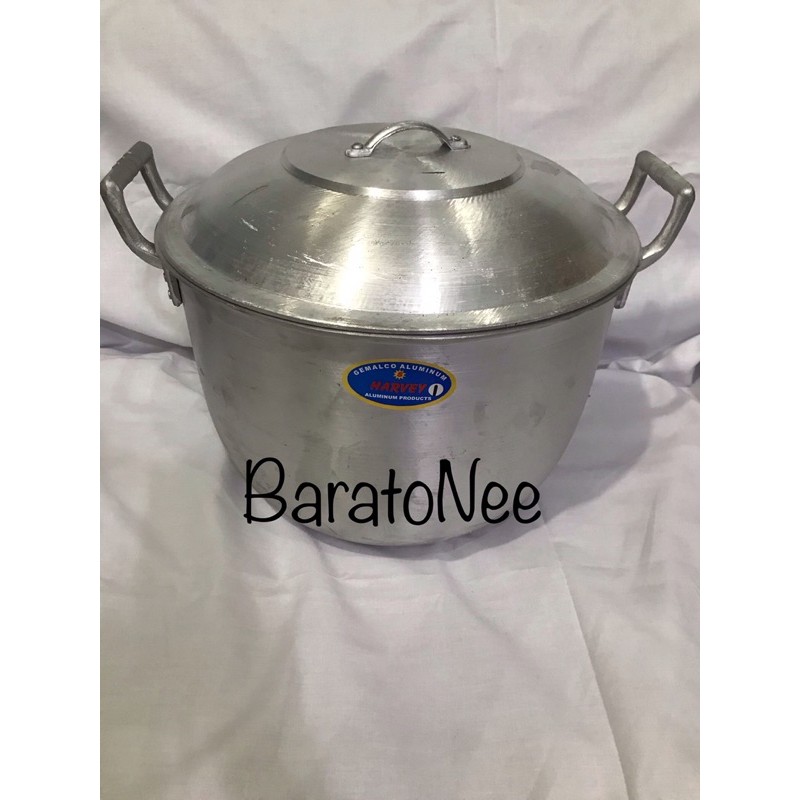 Big aluminum Kaldero-DoubleHandle Size 1 for 7 kg | Shopee Philippines