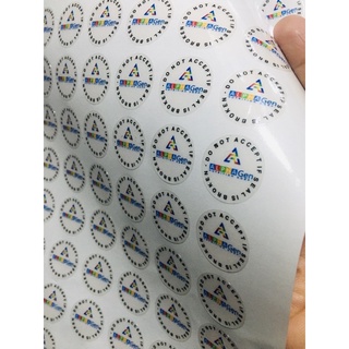 Transparent Round Seal / Sticker Seal /DO NOT ACCEPT IF SEAL IS BROKEN ...
