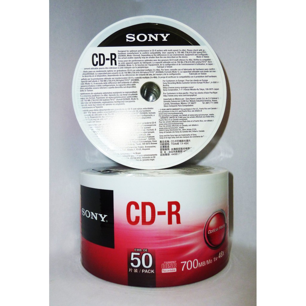 Cdr Sony / CD-R Blank Sony 700mb / Sony 52x Empty CD Price per kerping ...