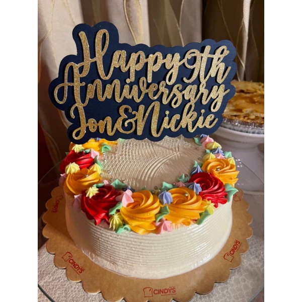 Personalized Cake Topper Birthday Anniversary Congratulations ...