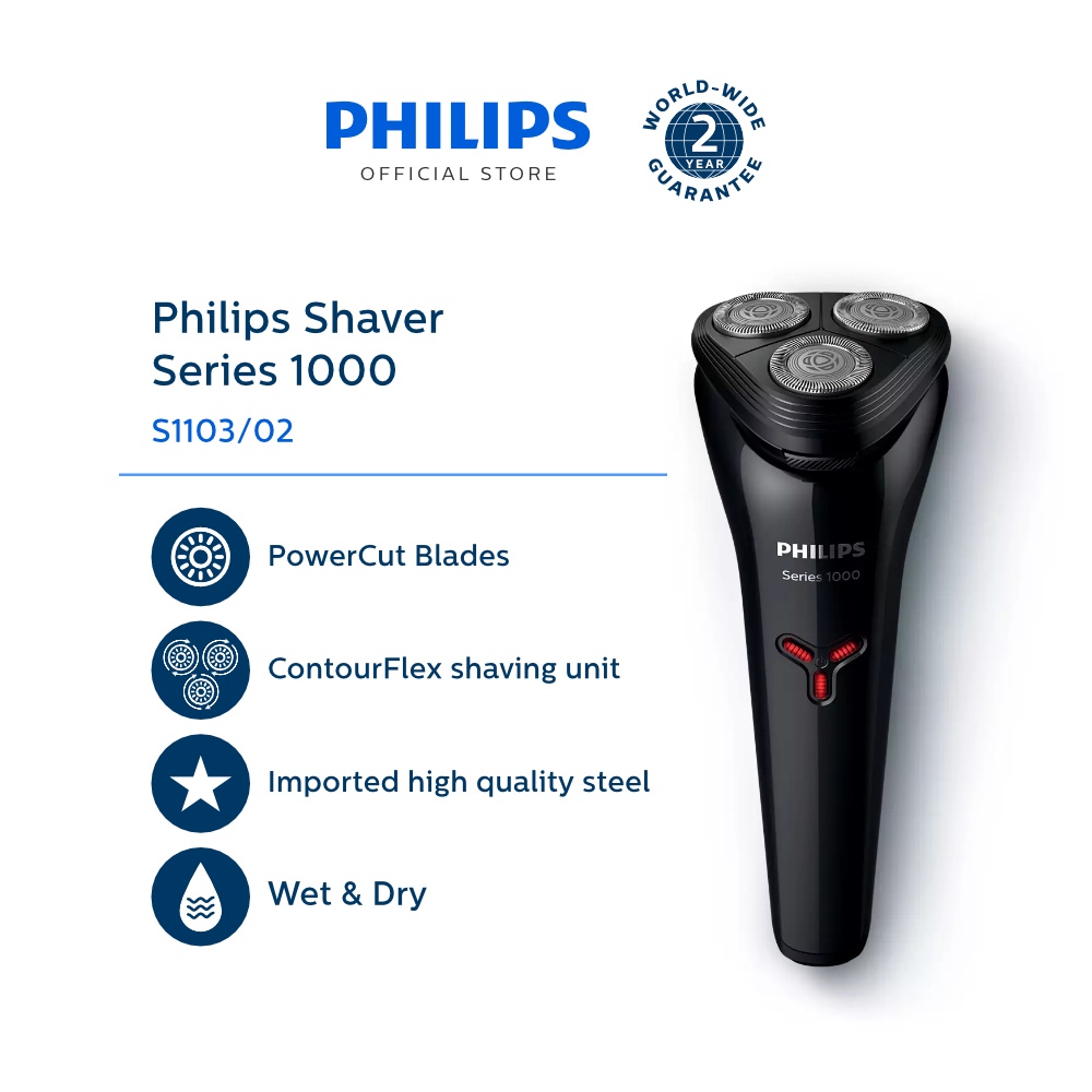 Philips Shaver Series 1000 S1103/02 (Electric Shaver for Men, Hair ...