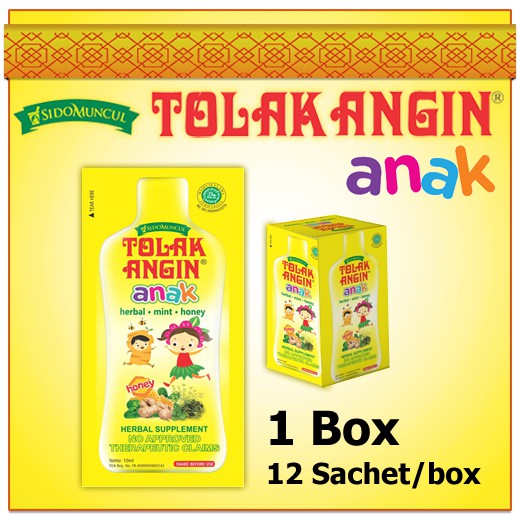 Tolak Angin Anak Herbal Supplement 10ml 1 Box presyo ₱129