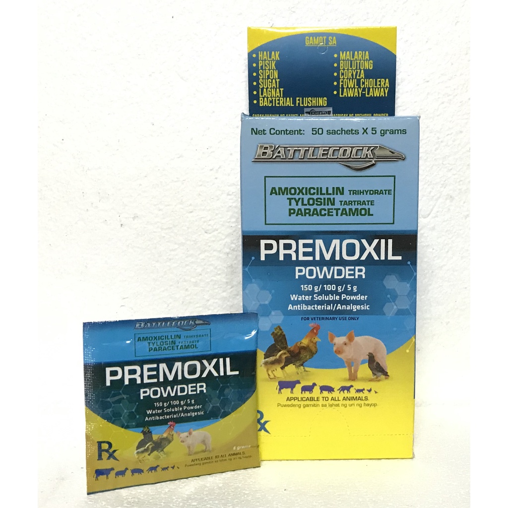 PREMOXIL 5G WATER SOLUBLE POWDER - ANTIBACTERIAL / ANALGESIC (Sold per ...