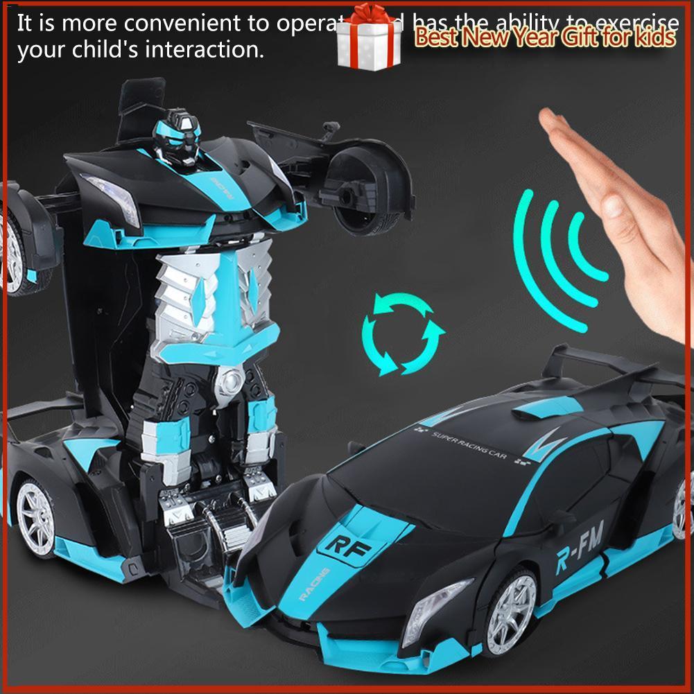 Rc Transformer 2 In 1 RC Car Driving Sports Cars Drive Transformation Robots Models Remote ...