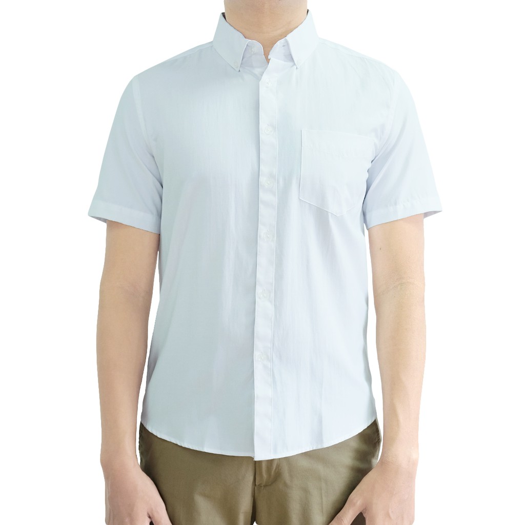 PAR Excellence Button-down Plain Polo Shirt With Front Pocket | Shopee ...