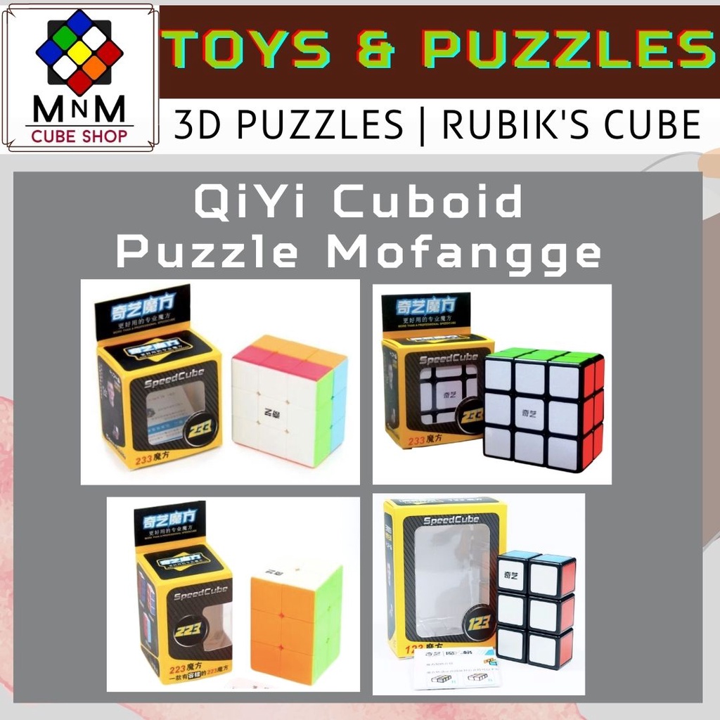 QiYi 3x3x2 / 2x2x3 / 1x2x3 Cuboid Puzzle Mofangge | Shopee Philippines