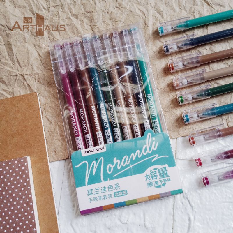 Morandi Gel Pens Nordic Set | 9 Color Set | 0.5mm | Shopee Philippines