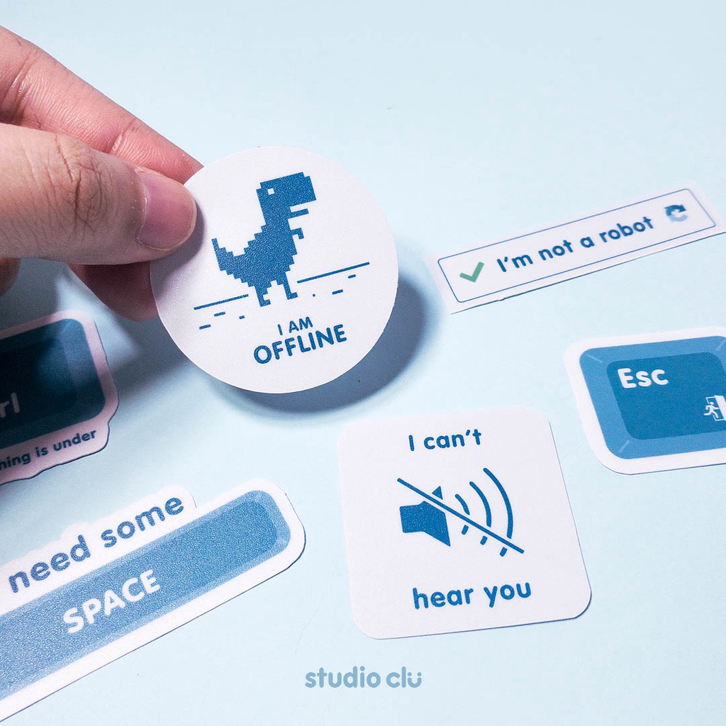 I Am Offline Vinyl Sticker Set | Matte Waterproof Journal Laptop ...