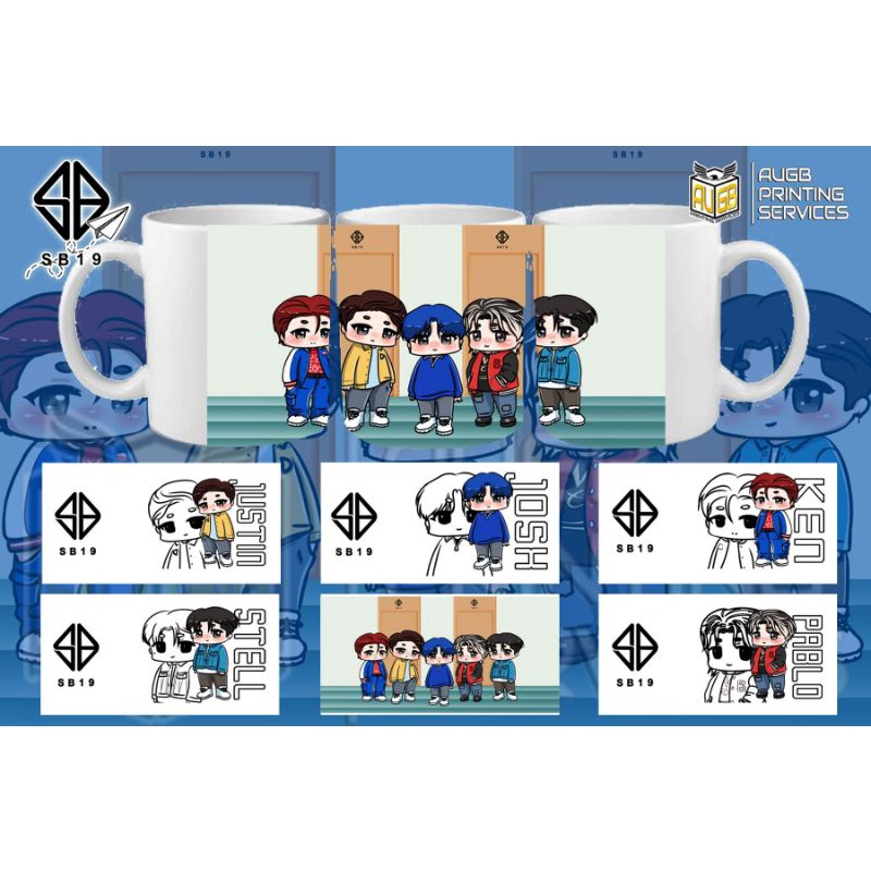 SB19 Cute Chibi Mug Original Fanart by Ken Draa | Shopee Philippines