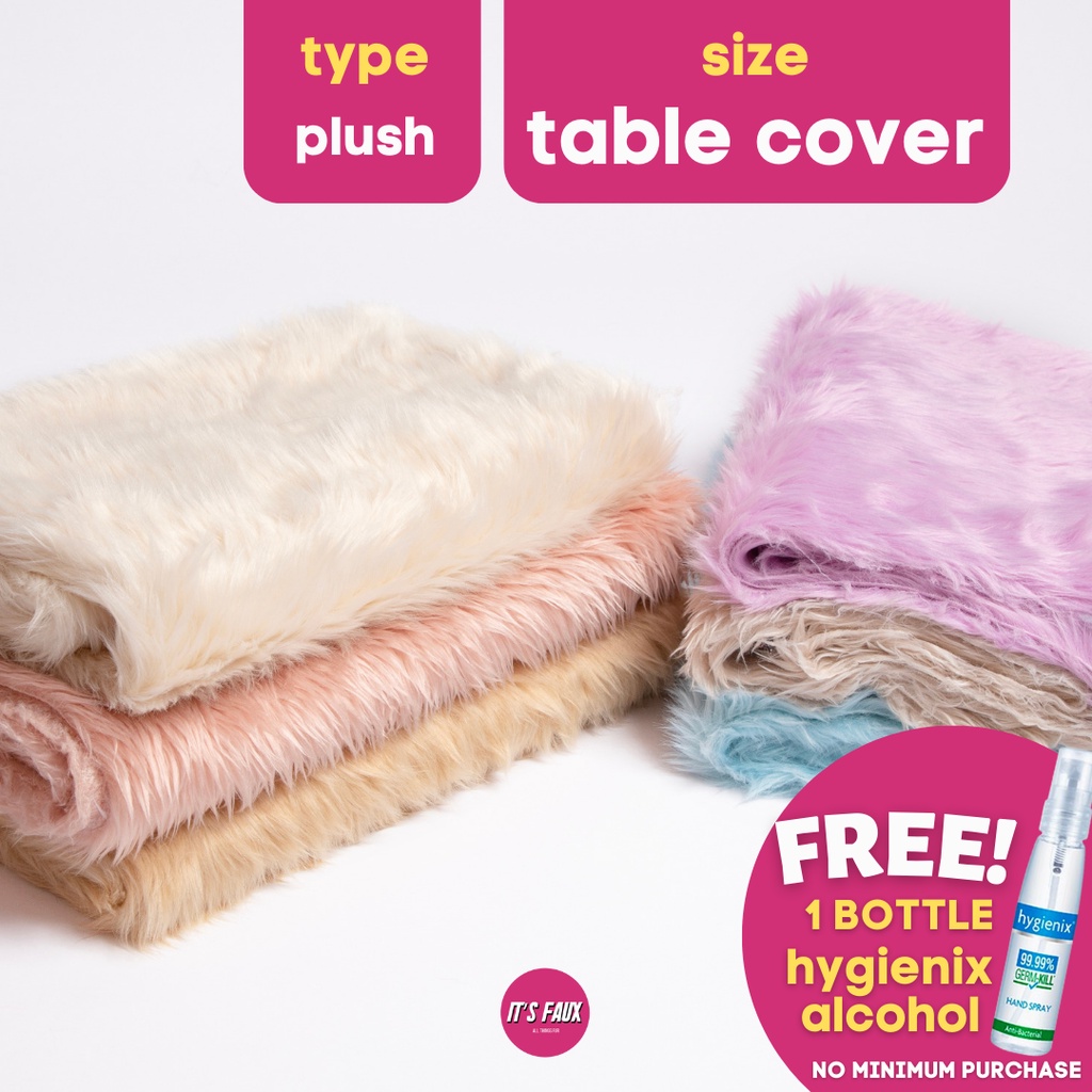 PLUSH Table Cover Fur Fabric Flatlay Table Topper | | It's Faux PH ...
