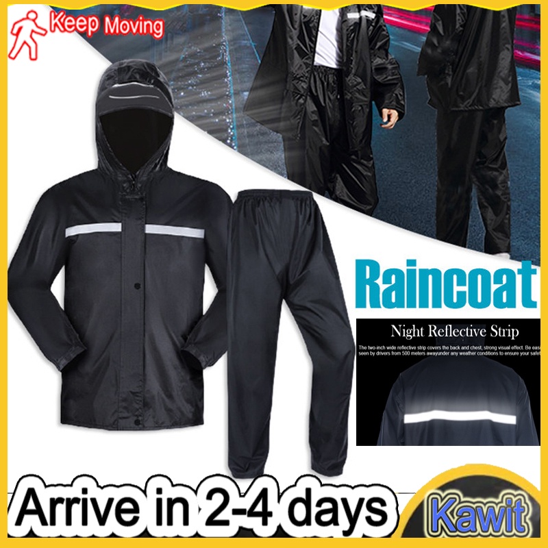 Raincoat for Motorcycle Rider Upgraded Waterproof Thick Jacket and ...