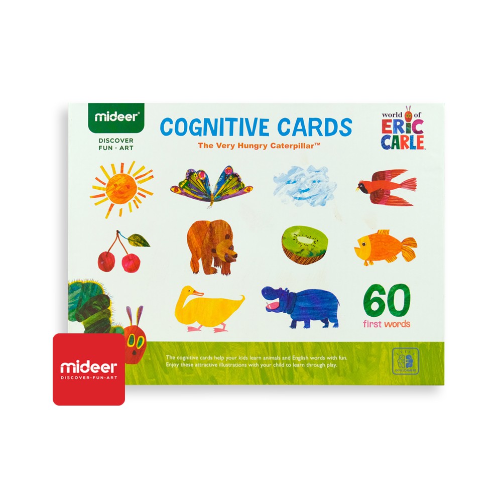 MiDeer Cognitive Cards - 60 pc Educational Flash Cards for Kids ...
