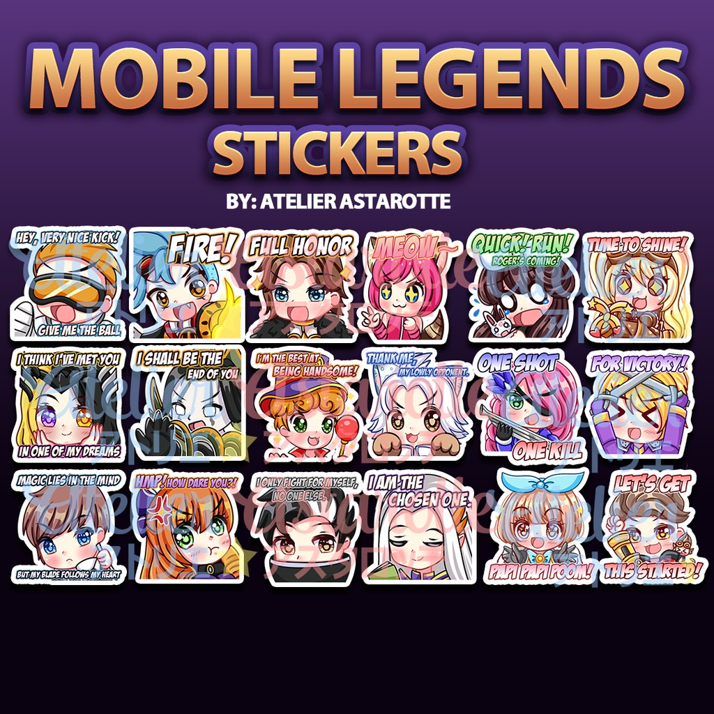 Mobile Legends Waterproof Stickers | Shopee Philippines