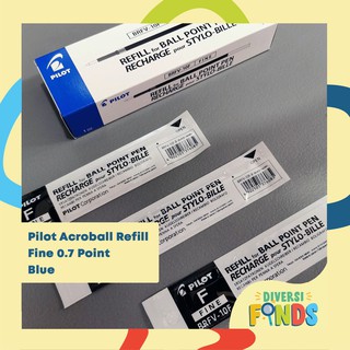 1bx (12pcs) Pilot Acroball 300, White Series Refill Fine 0.7 and Extra ...