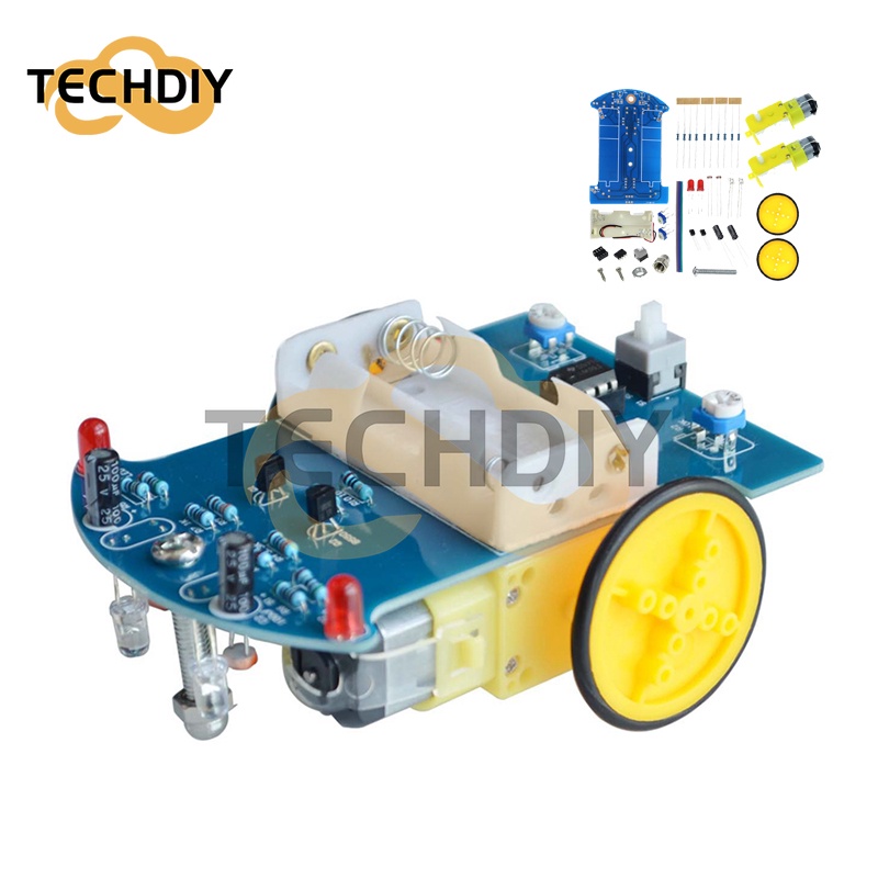 D2-1 DIY Kit Intelligent Tracking Line Smart Car Kit TT Motor ...