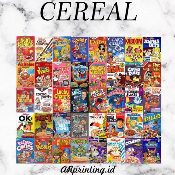 Aesthetic Poster ||| Cereal Poster ||| Poster wall ||| A5 Size Unit ...