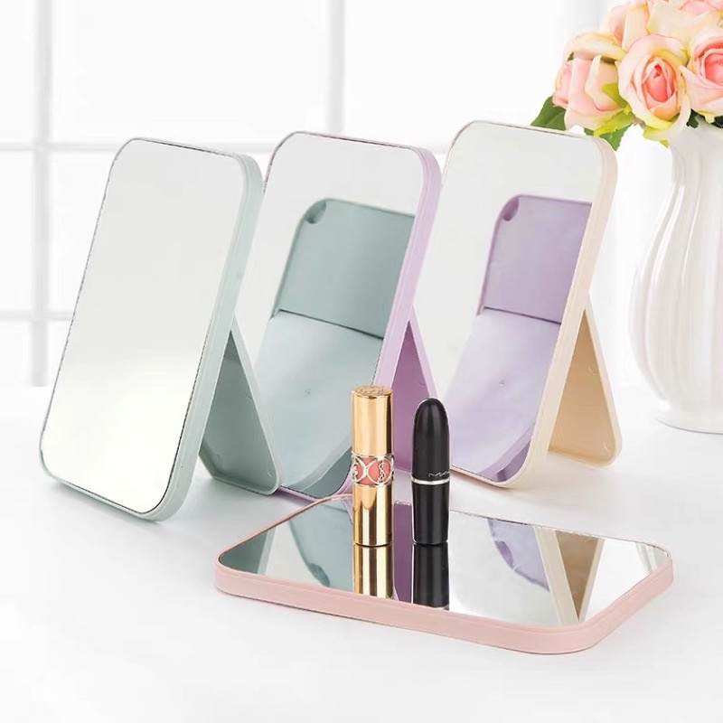 Face Makeup Mirror Desktop Vanity Mirror Large Folding Portable Square ...