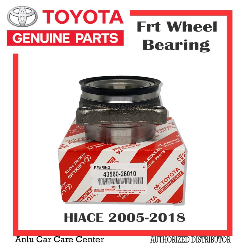 Original Toyota Front Wheel Bearing For HIACE 2005-2018 (PN: 43560 ...