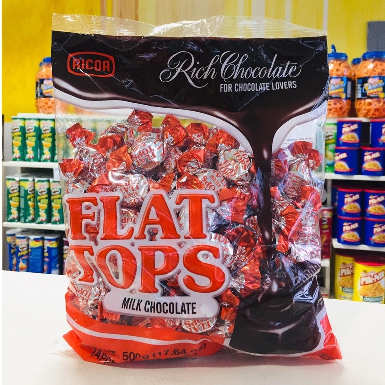 Ricoa Flat Tops Milk Chocolate 500g | Shopee Philippines