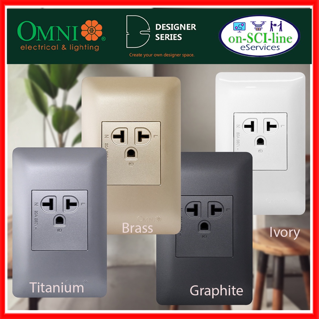 Akari Aircon Outlet Multi Socket 250V 20A, V Series, Gold, 42% OFF