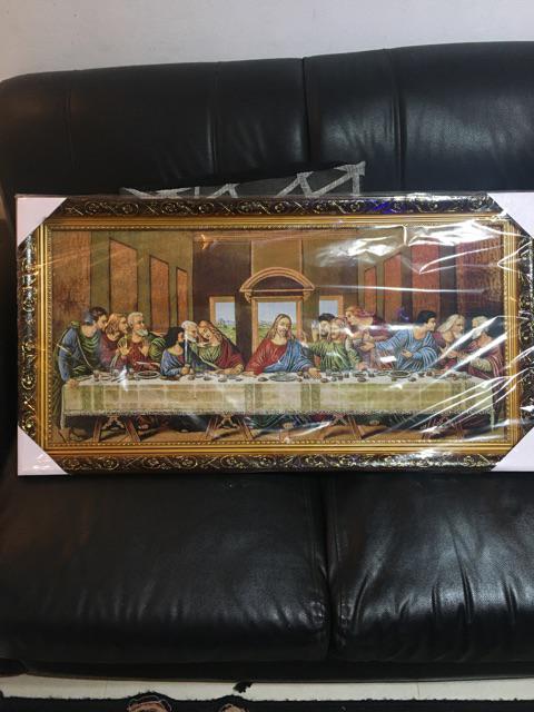 Cloth Last Supper Wood Frame 47cm*87cm | Shopee Philippines