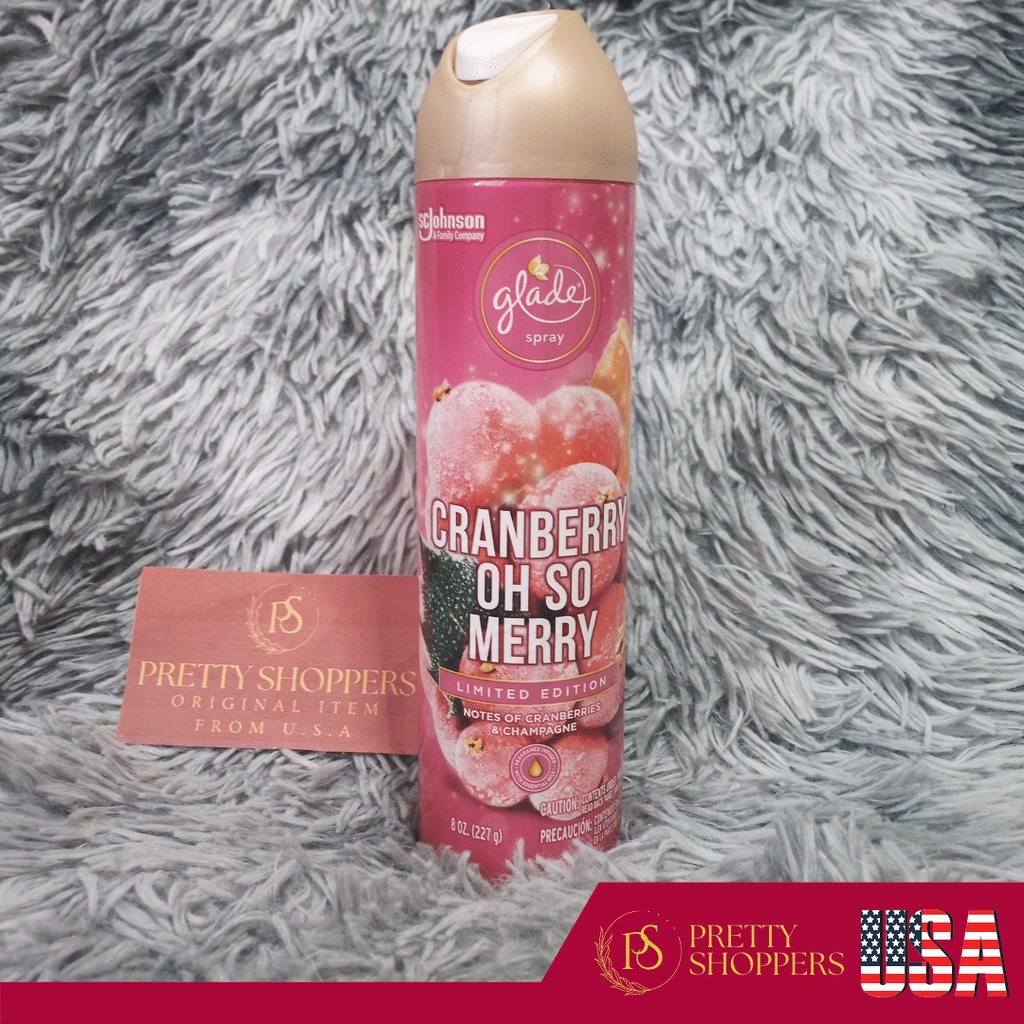 Original Glade Air Freshener Spray - Limited Edition Cranberry Oh So ...