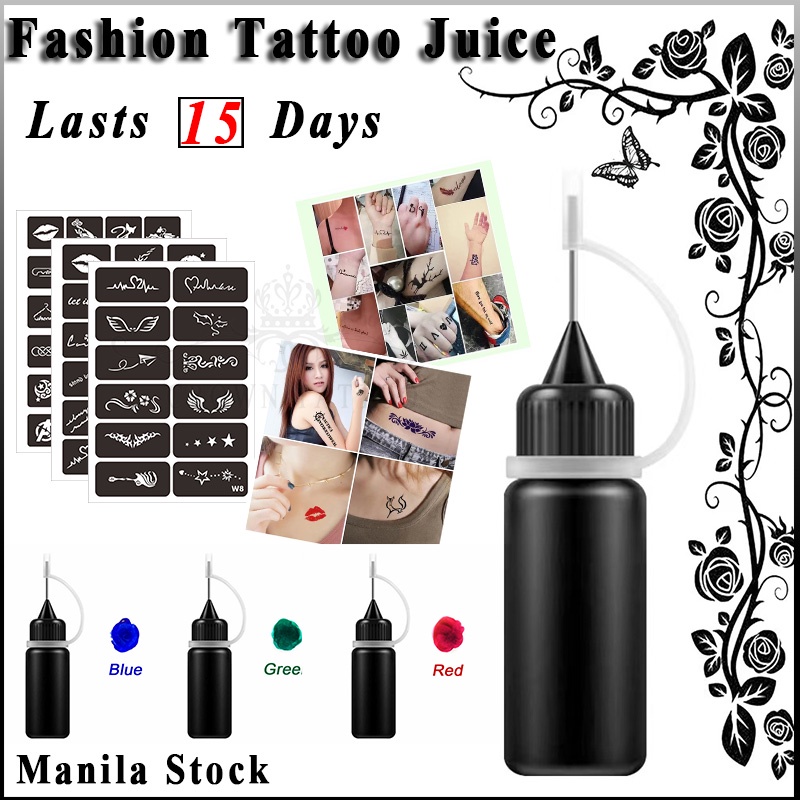 Semi-permanent Tattoo Stickers Tattoo Template Temporary Henna Tattoo ...