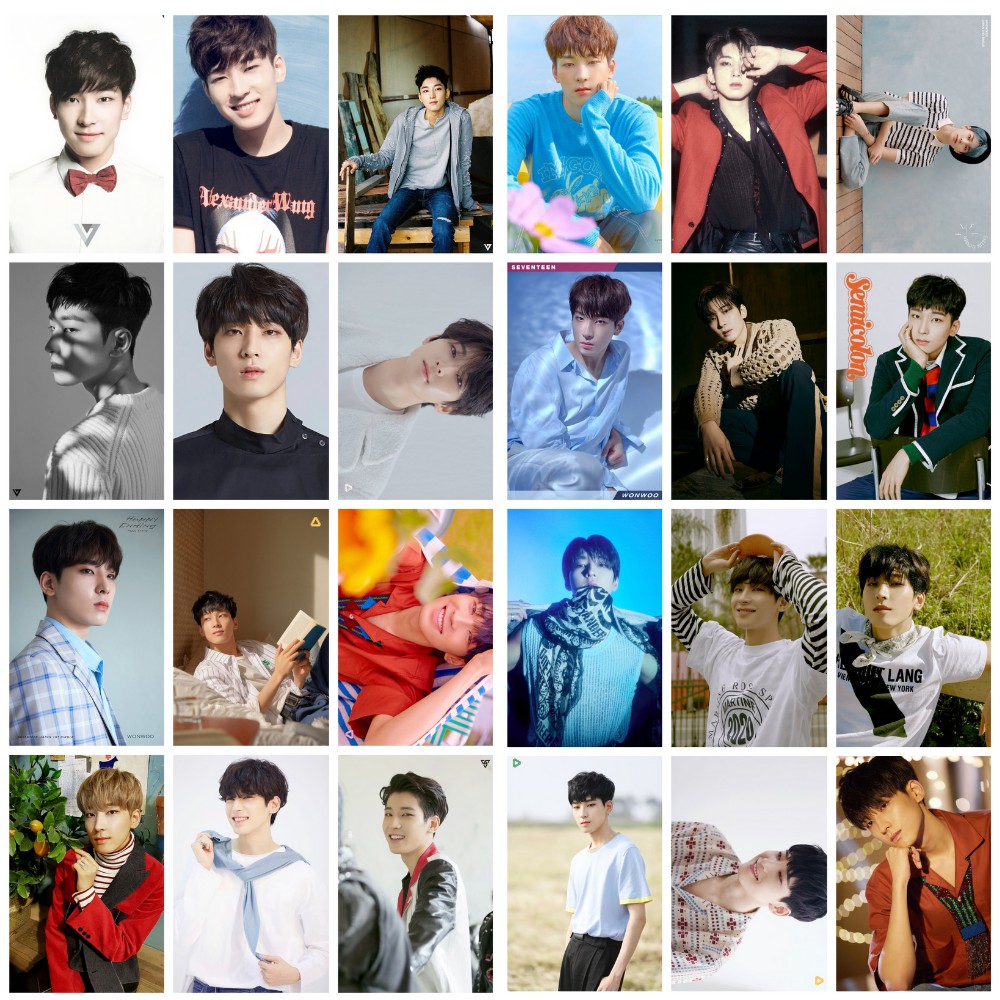 SEVENTEEN WONWOO UNOFFICIAL PHOTOCARDS SET | Shopee Philippines