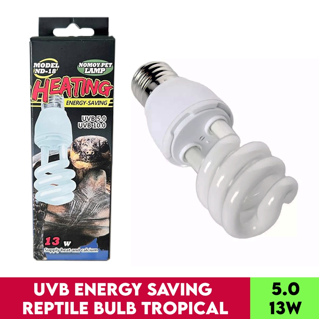 Reptile UVB Compact Energy Saving Fluorescent Lamp 13W UVB5.0 CFL UVB ...