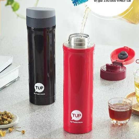 Tupperware Ss 500ml Duo Tup Steel Flask, For Drinking Water