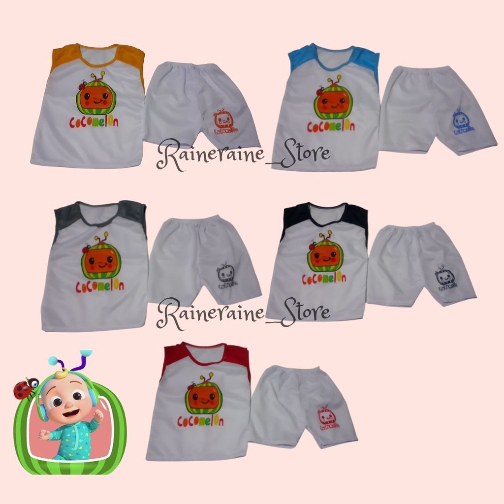 [RRSTORE] COCOMELON TRIFIT TERNO SANDO AND SHORT FOR KIDS (3-4 YRS OLD ...