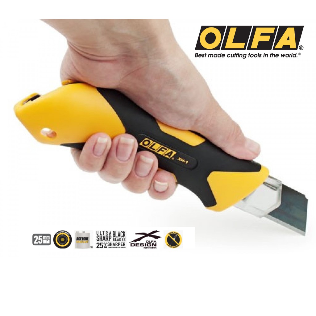 Olfa Cutter 25mm XH-1 Extra Heavy Duty Fiberglass Utility Knife | Shopee Philippines