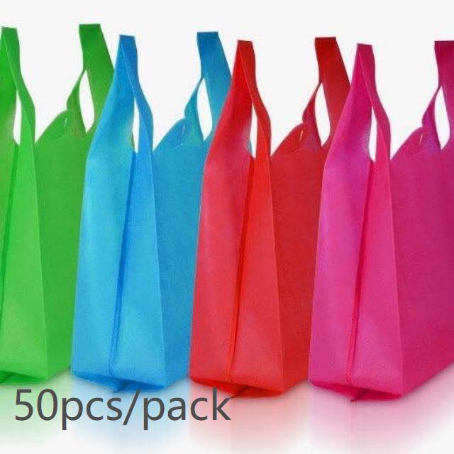 50pcs per pack Eco bag/ Sando bag plain design | Shopee Philippines