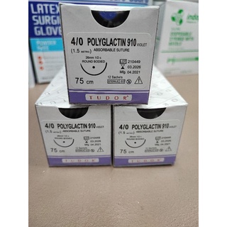 POLYGLACTIN 910 4/0 VIOLET - ABSORBABLE SUTURE - ROUND BODIED | Shopee ...