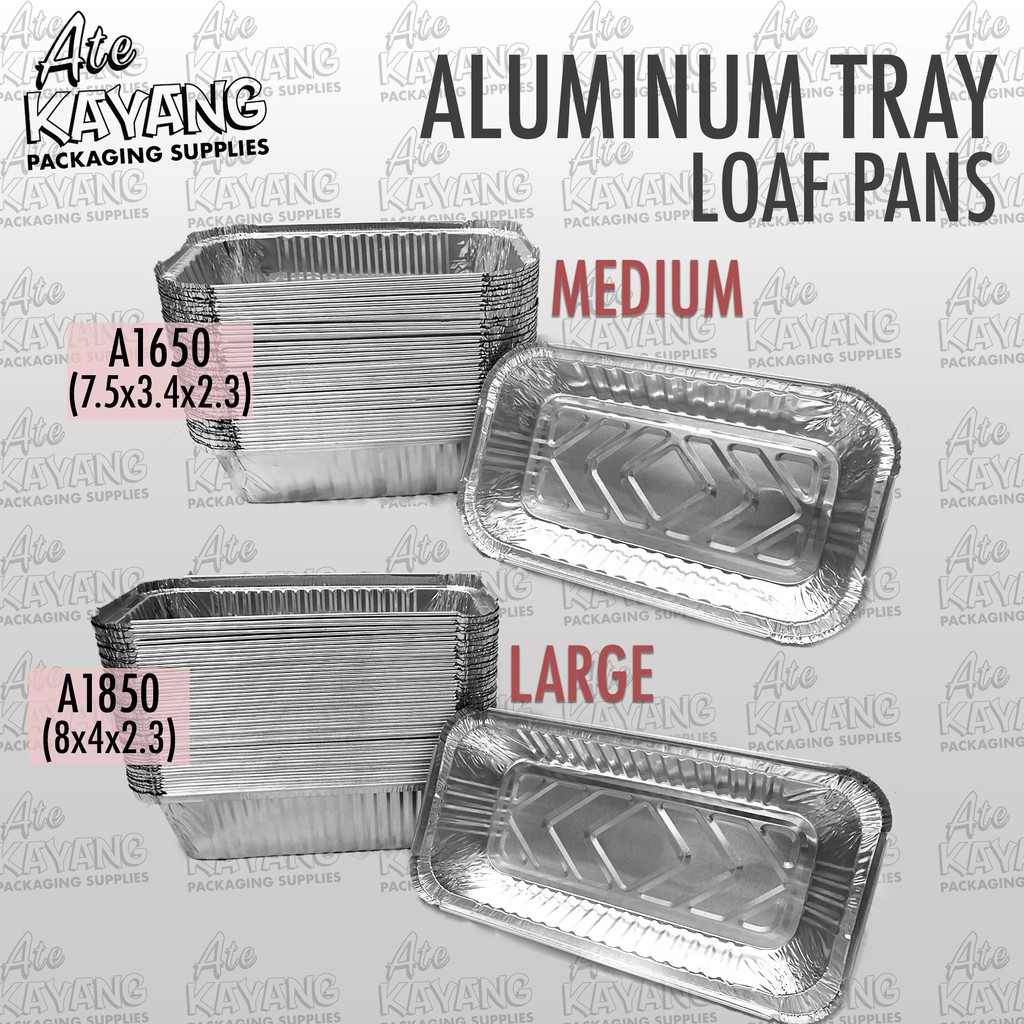 ON HAND Aluminum Foil Tray Loaf Pan Sizes WITH LID 3PCS 5PCS Baking