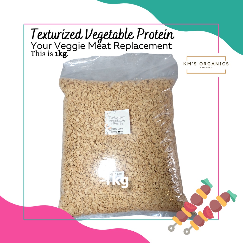 1 kilo Texturized Vegetable Protein TVP Granules - Meat Replacer ...