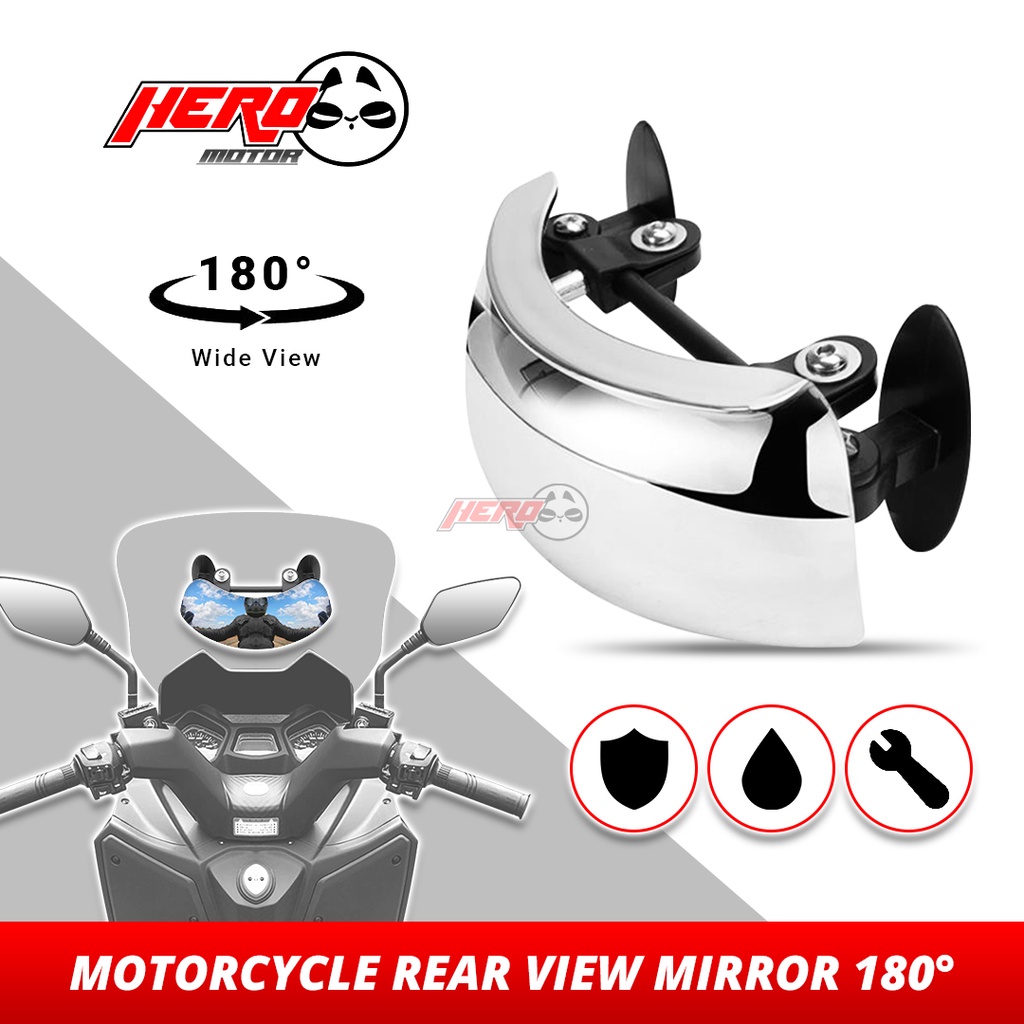 Windshield Rear View Mirror Wide Angle HD 180 Degree Safety Universal ... Windshield Rear View Mirror Wide Angle HD 180 Degree Safety Universal ...