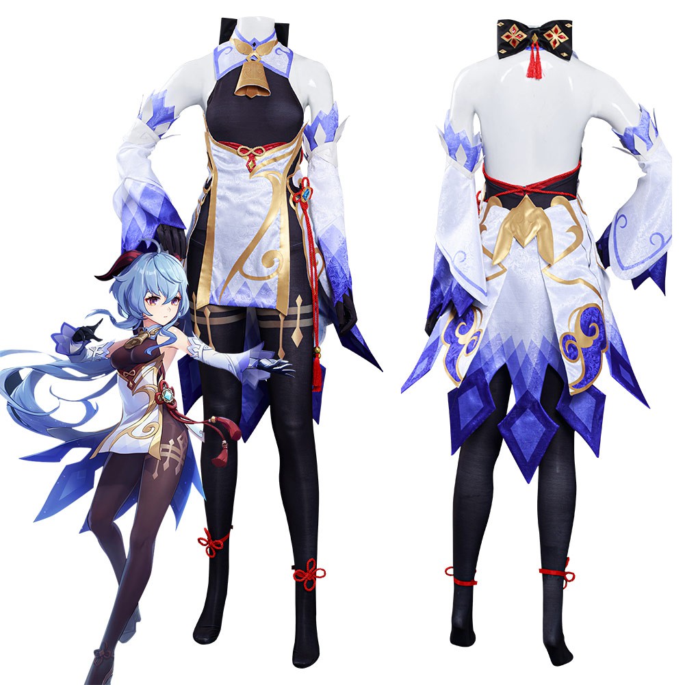 Shopee Top10 ☂ Game Genshin Impact Ganyu Cosplay Costume Outfit Dress