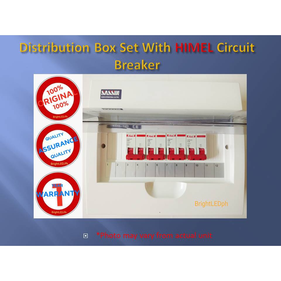 ELECTRICAL PANEL BOARD/ DISTRIBUTION BOX SET WITH 4 HIMEL CIRCUIT ...