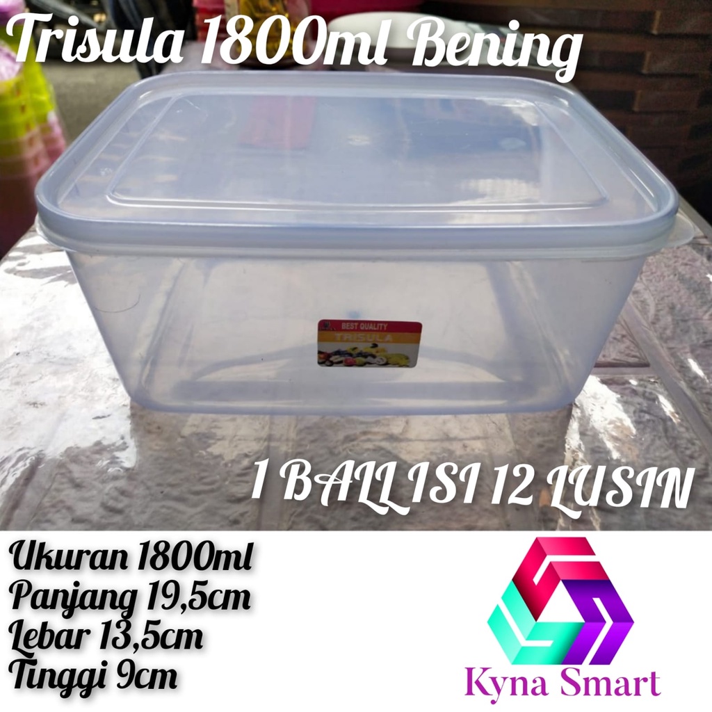 Ms 12 PCS Lunch Box / Sealwear / Provision / Trisula Jar 1800 ml ...