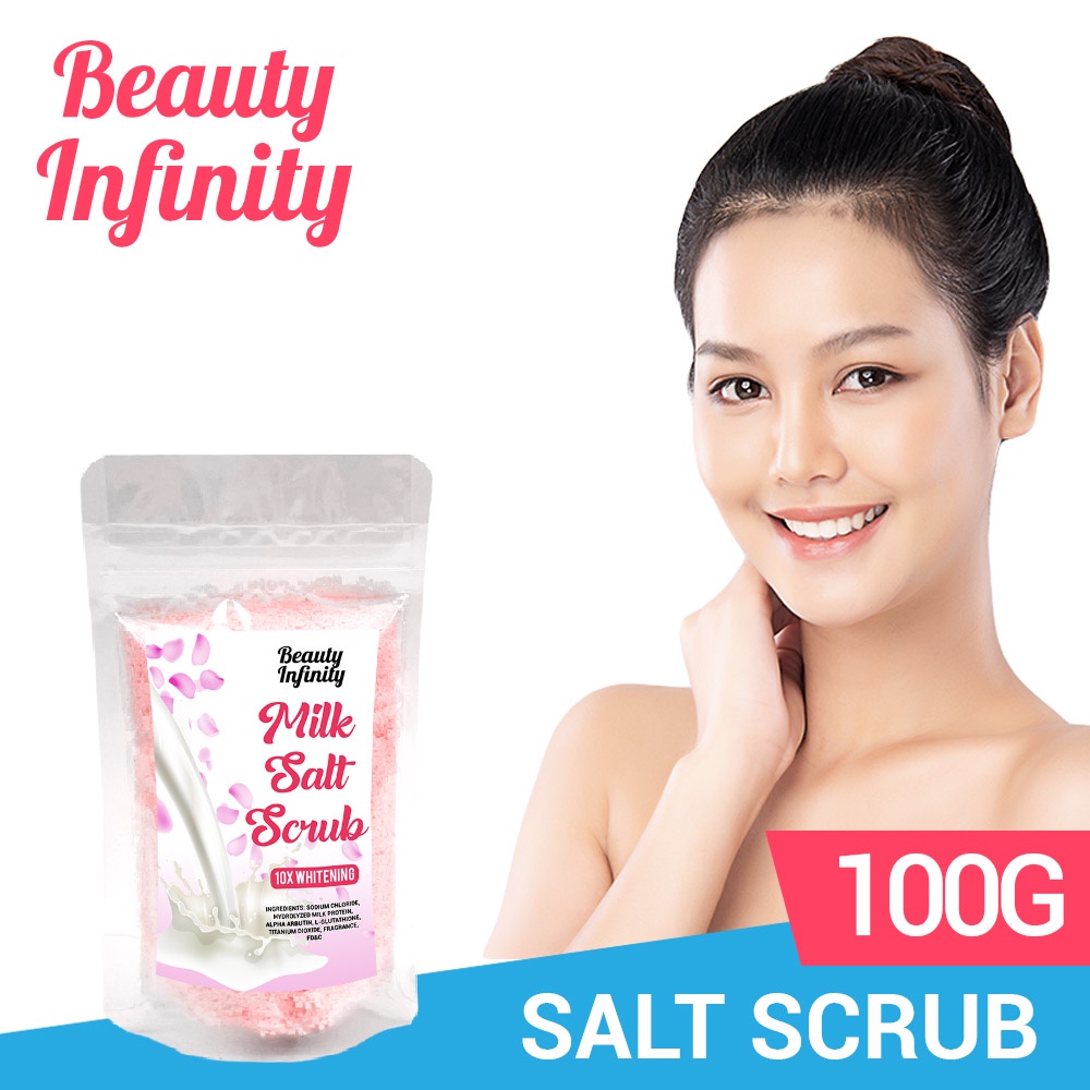 Milky Salt Scrub with Alpha Arbutin + Glutathione (100g) | Shopee ...