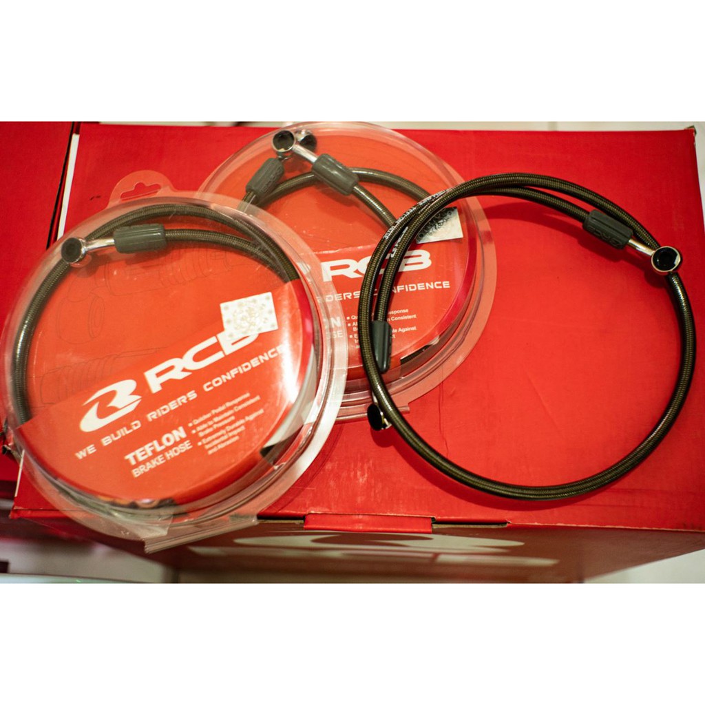 RCB Teflon Brake Hose 850mm Titanium (AEROX/NMAX/MIO/UNIVERSAL ...
