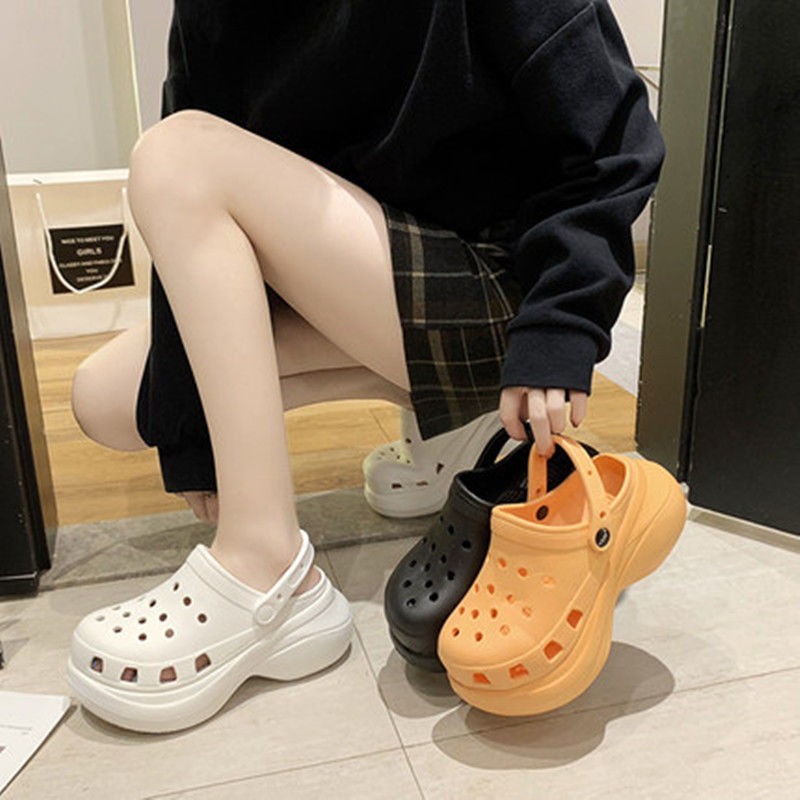 Crocs Women s OEM High heel Hole Shoes Lightweight And Durable 