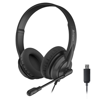 A4Tech HU-10 High Performance USB Headset Black | Shopee Philippines