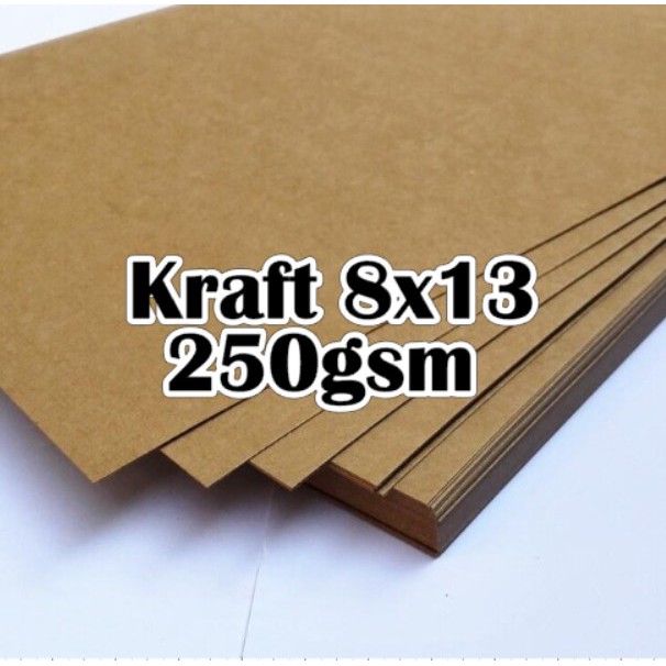 KRAFT PAPER 250gsm 10 50pcs pack Shopee Philippines